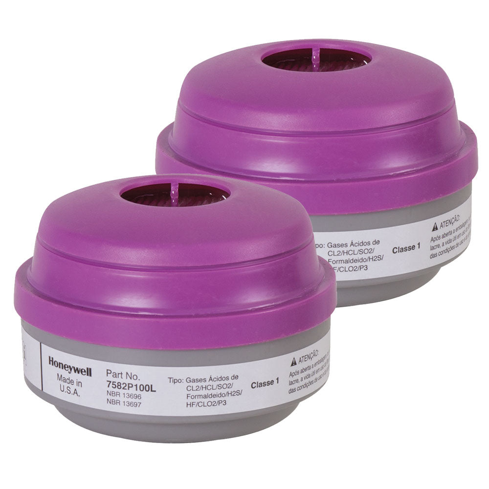 Honeywell North 7582P100L Acid Gas P100 Respirator Cartridge — WC Safety